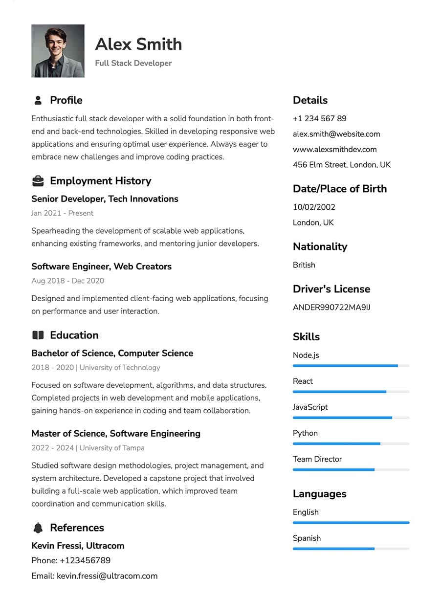 MiCV | Crea tu CV en minutos